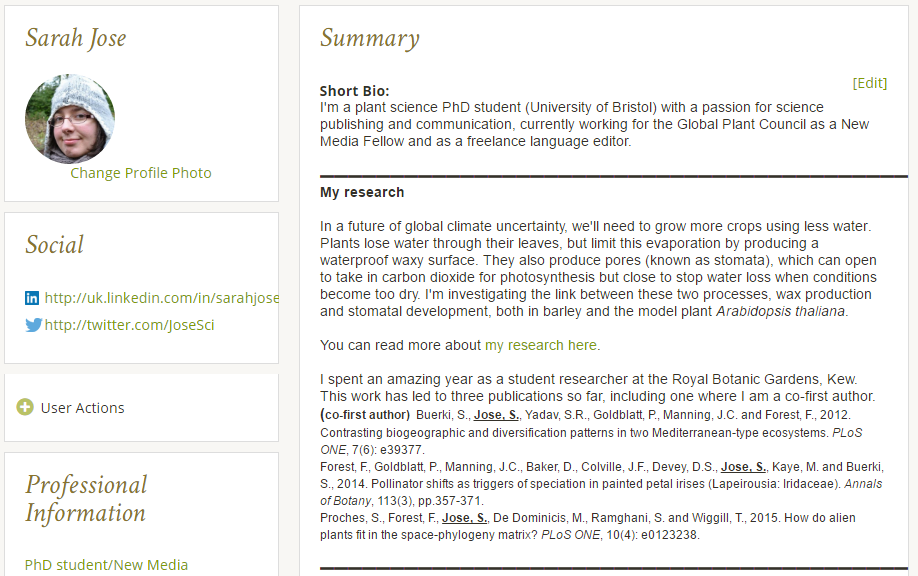 Build Your Plantae Profile - Tips for success | Plant Science Today